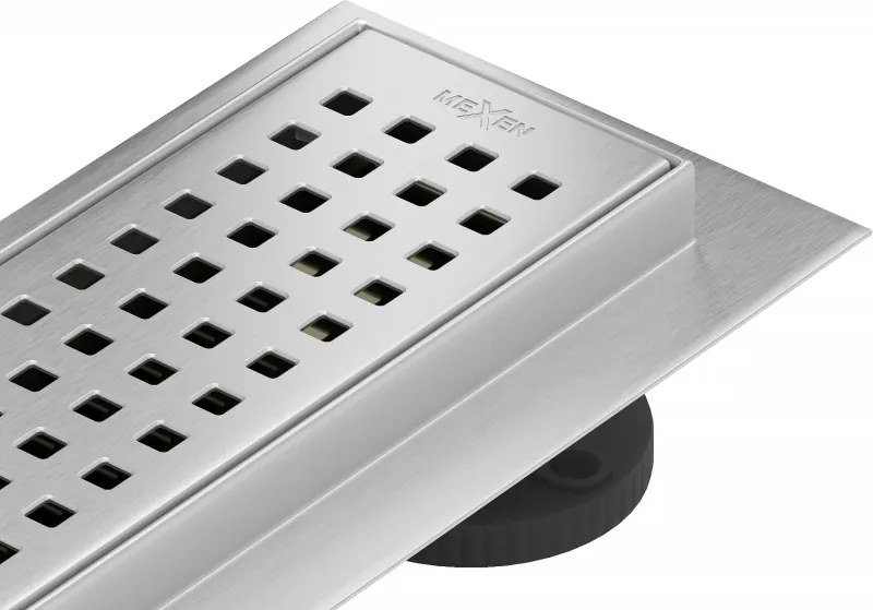 Mexen Flat nerezový sprchový žlab 90 cm vzor M08, 1025090-15