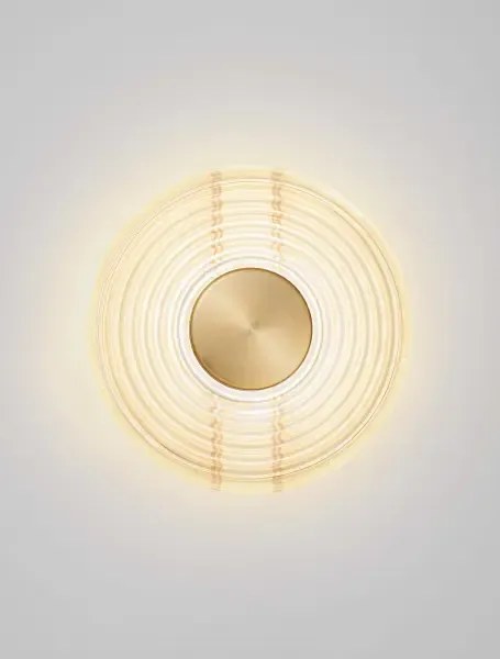 LED zlato-amber nástěnné svítidlo Nous 8W