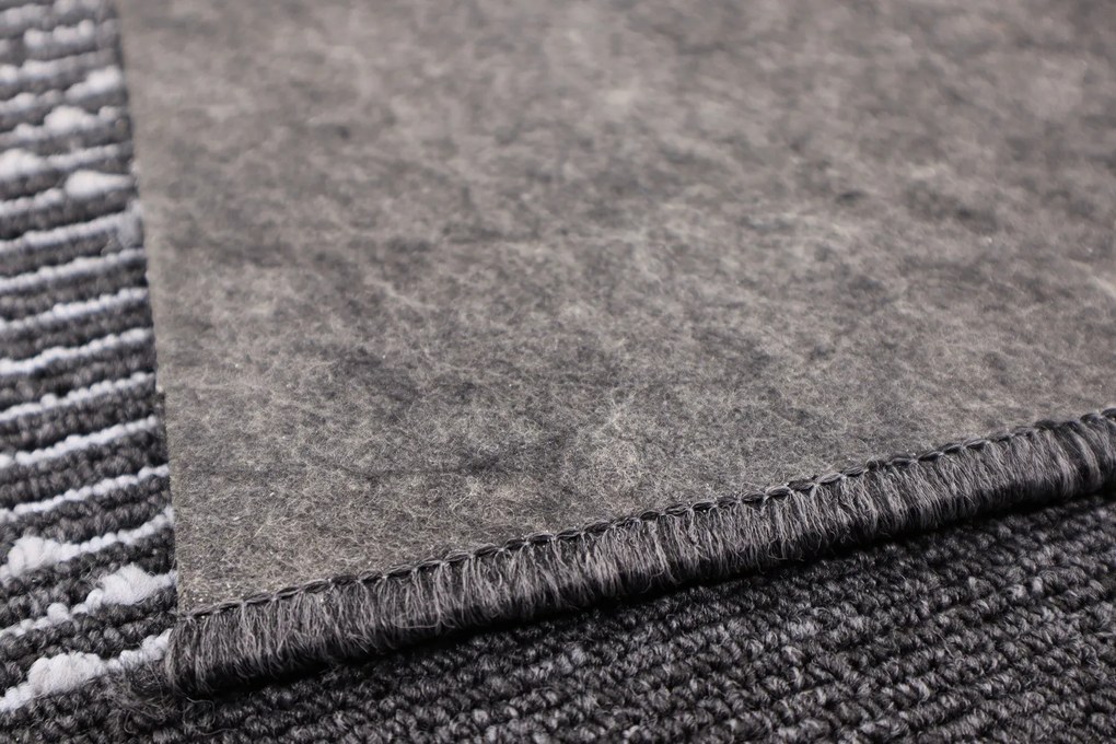 Condor Carpets, Protiskluzový běhoun na míru Boulevard 9229, šíře 100 cm, šedá, chodba / předsíň