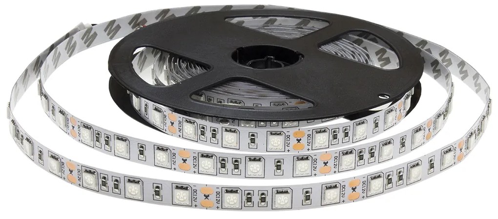 ECOLIGHT LED pásek - SMD 5050 - 2,5m - 60LED/m - 14,4W/m - 1500Lm - IP20 - červená+modrá - zdroj SADA