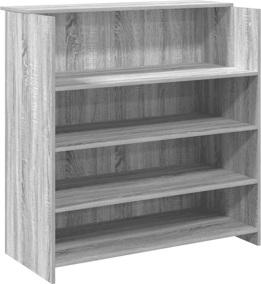 Recepční stůl šedý sonoma 100x50x103,5 cm kompozitní dřevo 3324165