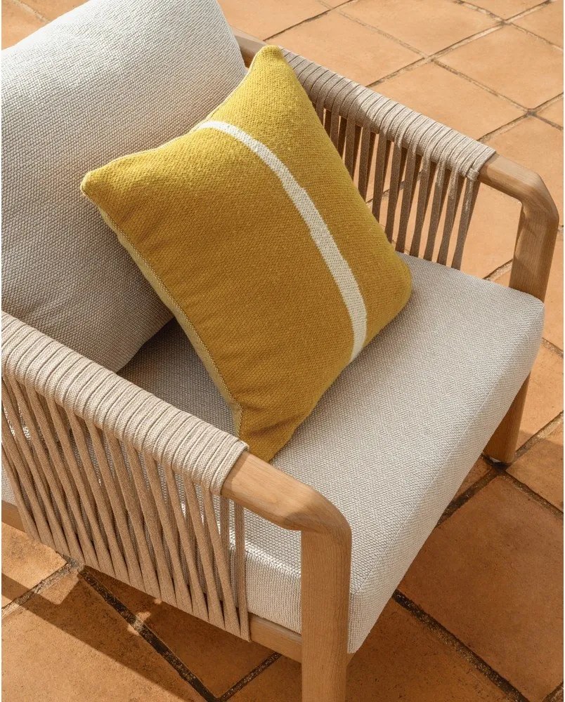 Béžový hliníkový zahradní lounge set pro 4 osoby Sirte – Kave Home