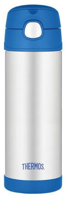 Thermos Dětská termoska s brčkem 470 ml Tyrkysová