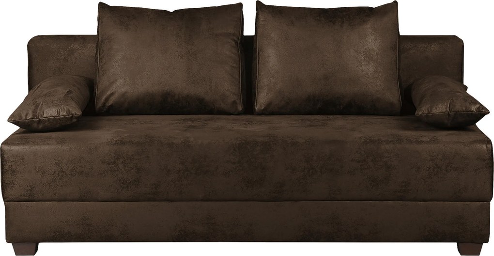 XXXLutz ROZKLÁDACÍ POHOVKA, textil, tmavě hnědá MID.YOU - Rozkládací pohovky - 001628000106