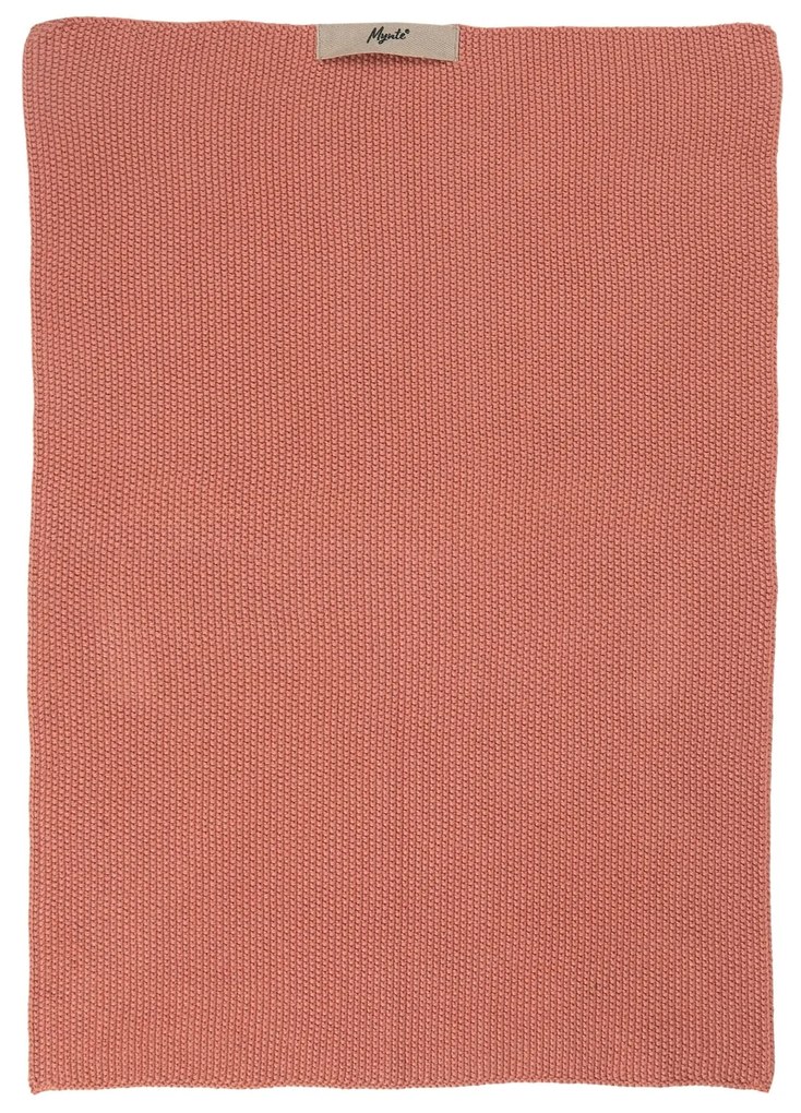 IB LAURSEN Pletená utěrka Mynte Desert Rose, růžová barva, textil