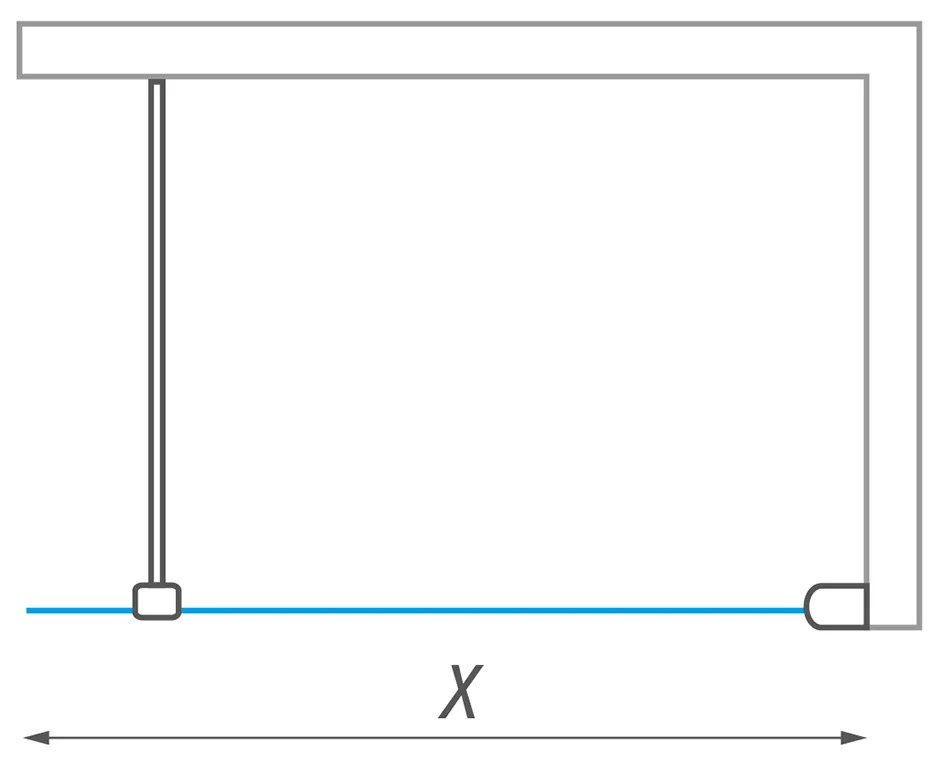 ECWALK 2075 mm 988-1012 Transparent O Brillant ECWALK/1000 585-1000000-00-02