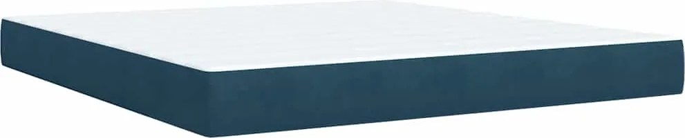 Box spring postel s matrací modrá 180 x 200 cm samet 3287810