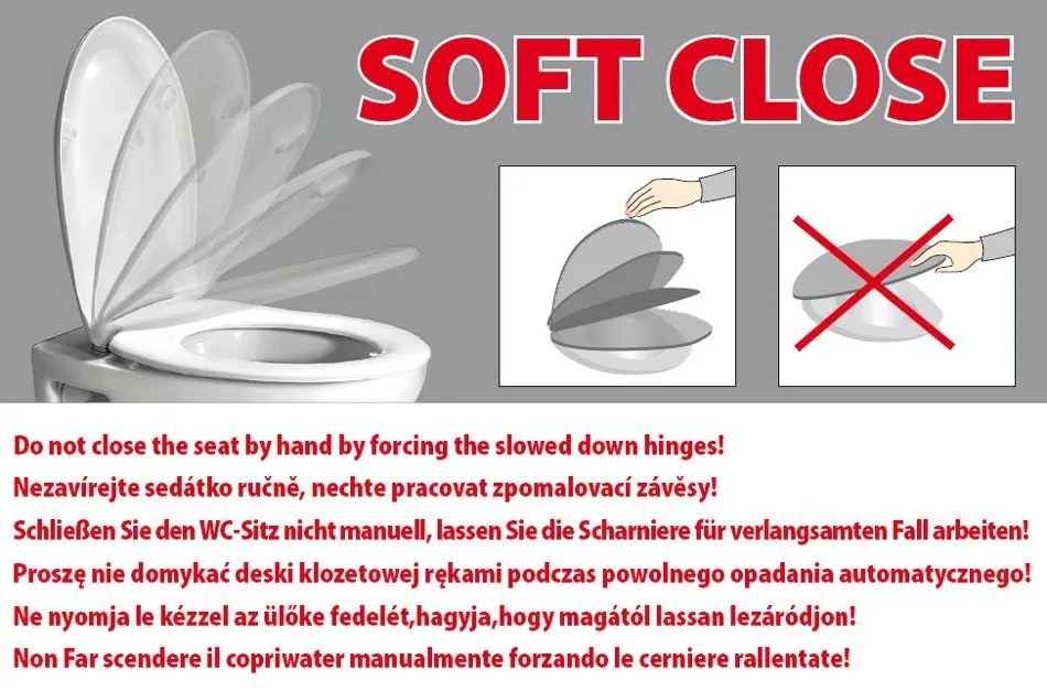 Kerasan EGO WC sedátko, Soft Close, bílá