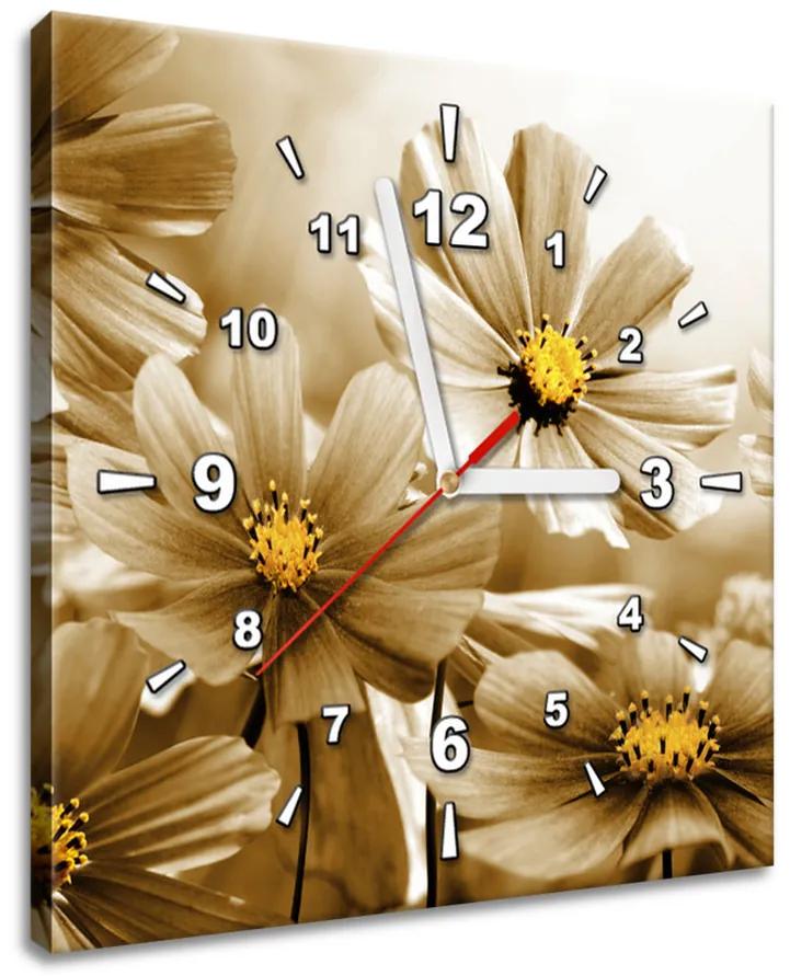 Gario Obraz s hodinami Květnatá krása Rozměry: 60 x 40 cm