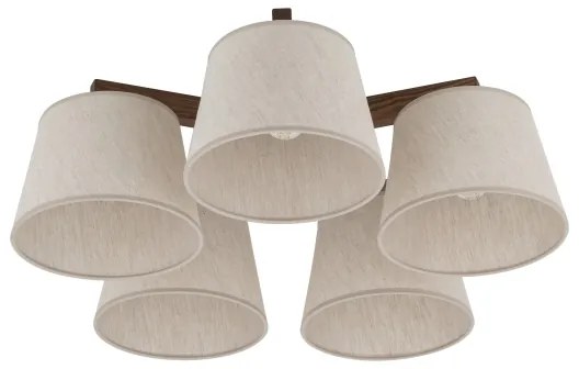 BRILAGI - LED Přisazený lustr LATTE 5xE27/15W/230V borovice/krémová