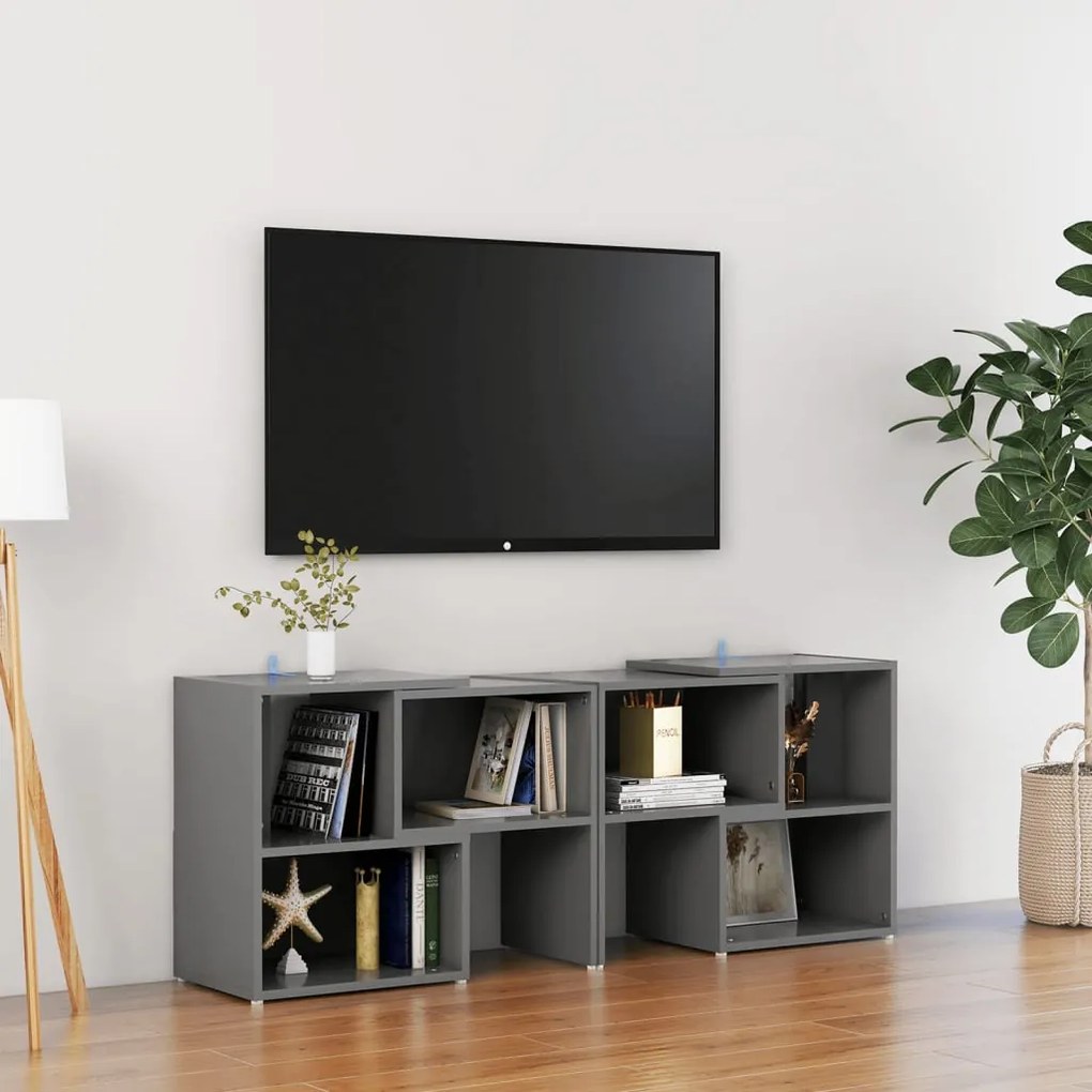 vidaXL Marketos TV skříňka šedá 104 x 30 x 52 cm kompozitní dřevo