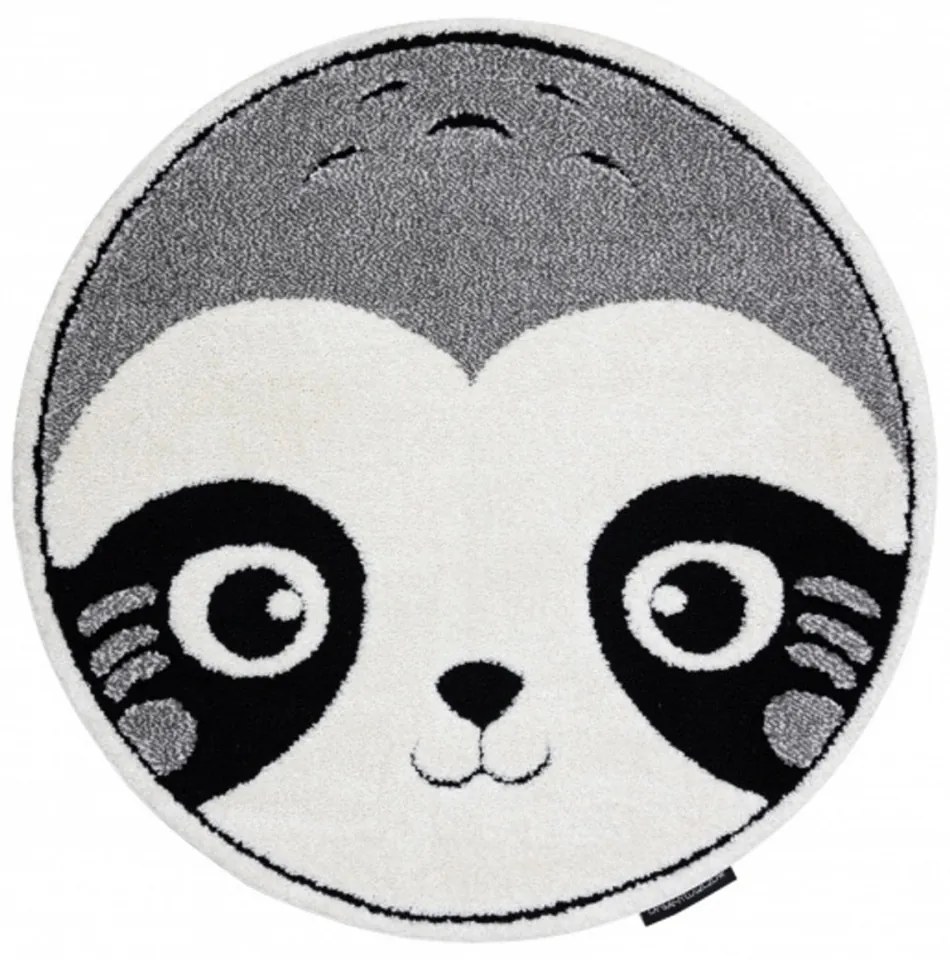 Kusový koberec Panda krémový kruh, Velikosti 140cm
