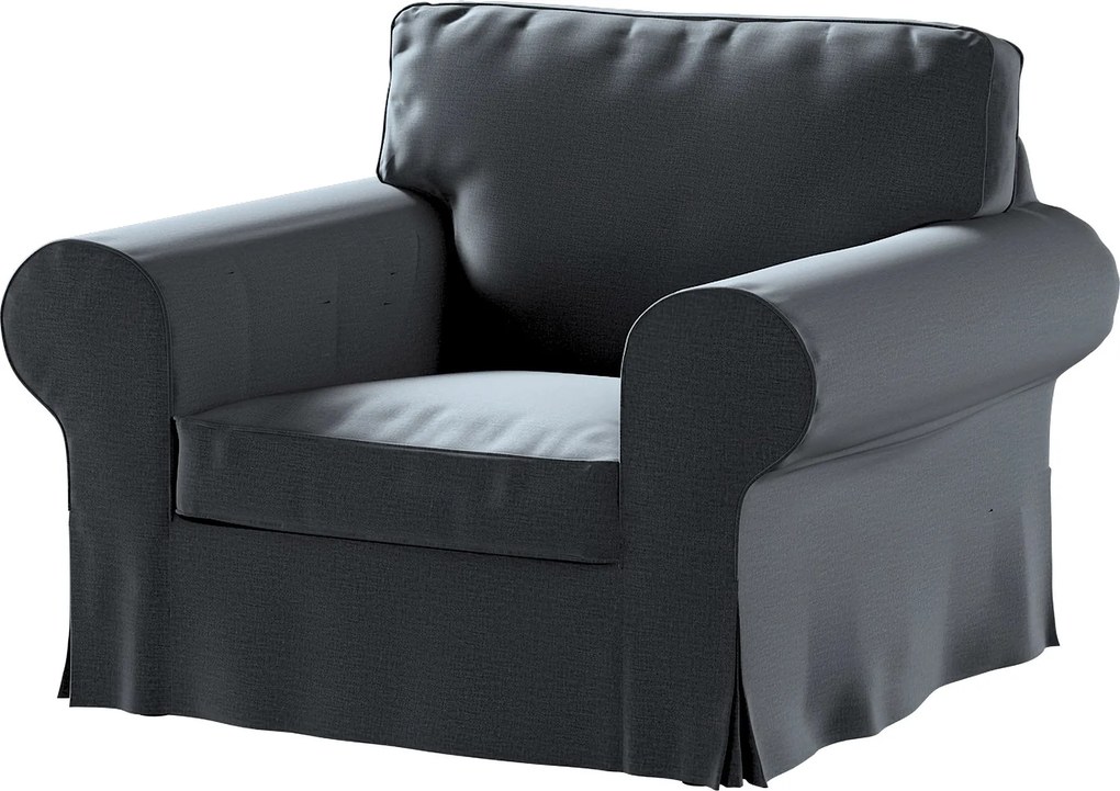 Potah na křeslo IKEA Ektorp barva šedá látka sametová