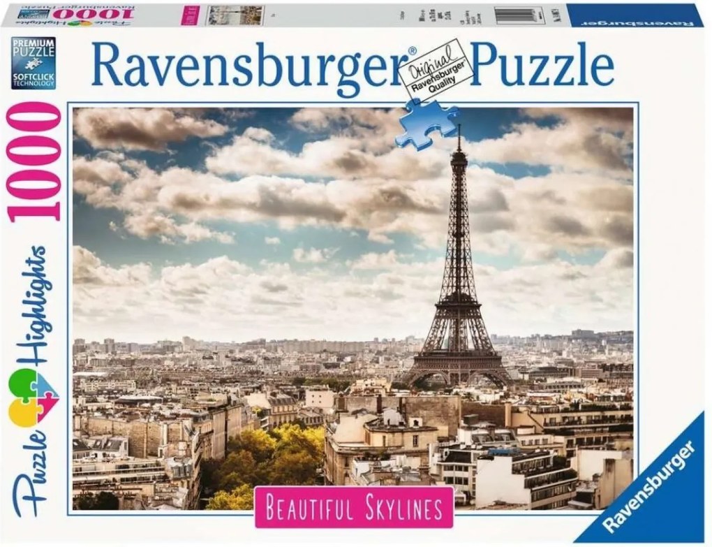 Ravensburger puzzle paříž, francie 1000 dílků