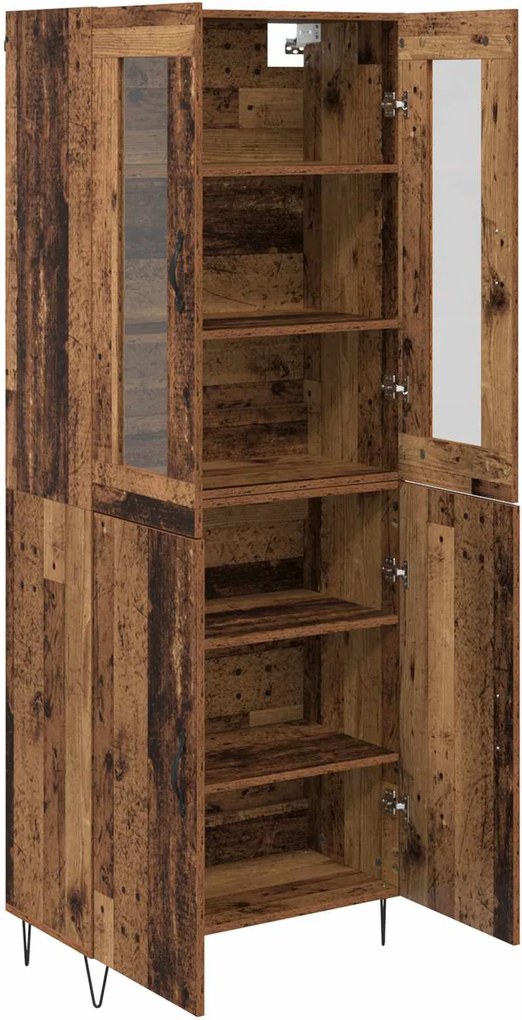 Vysoký bufet Staré dřevo 69,5 x 34 x 90 cm Kompozitní dřevo 3402692