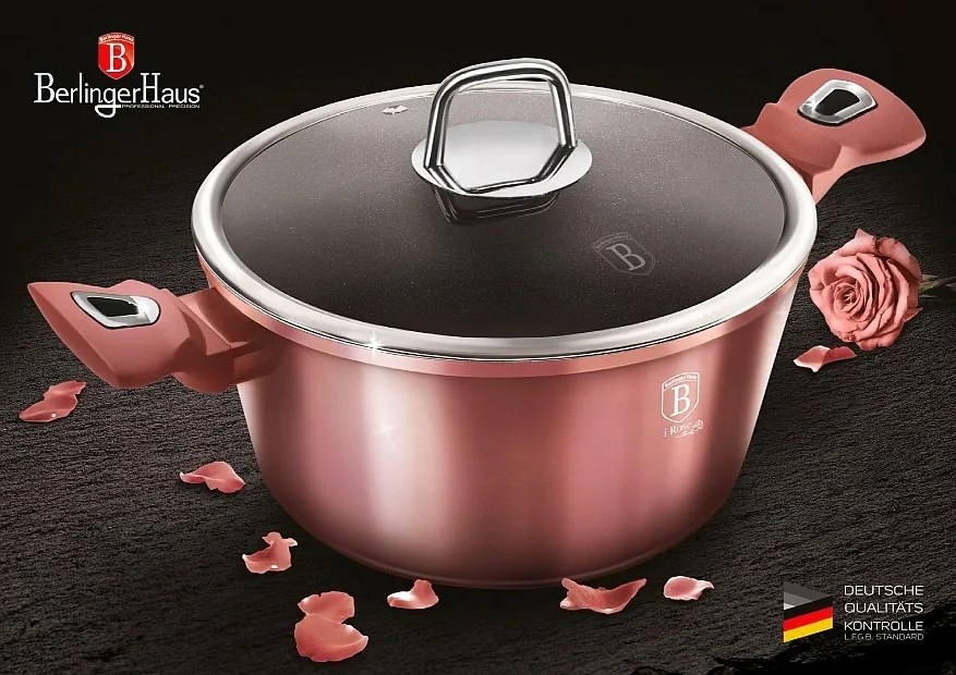 BERLINGERHAUS Sada nádobí s mramorovým povrchem 12+2 ks I-Rose Edition BH-6044