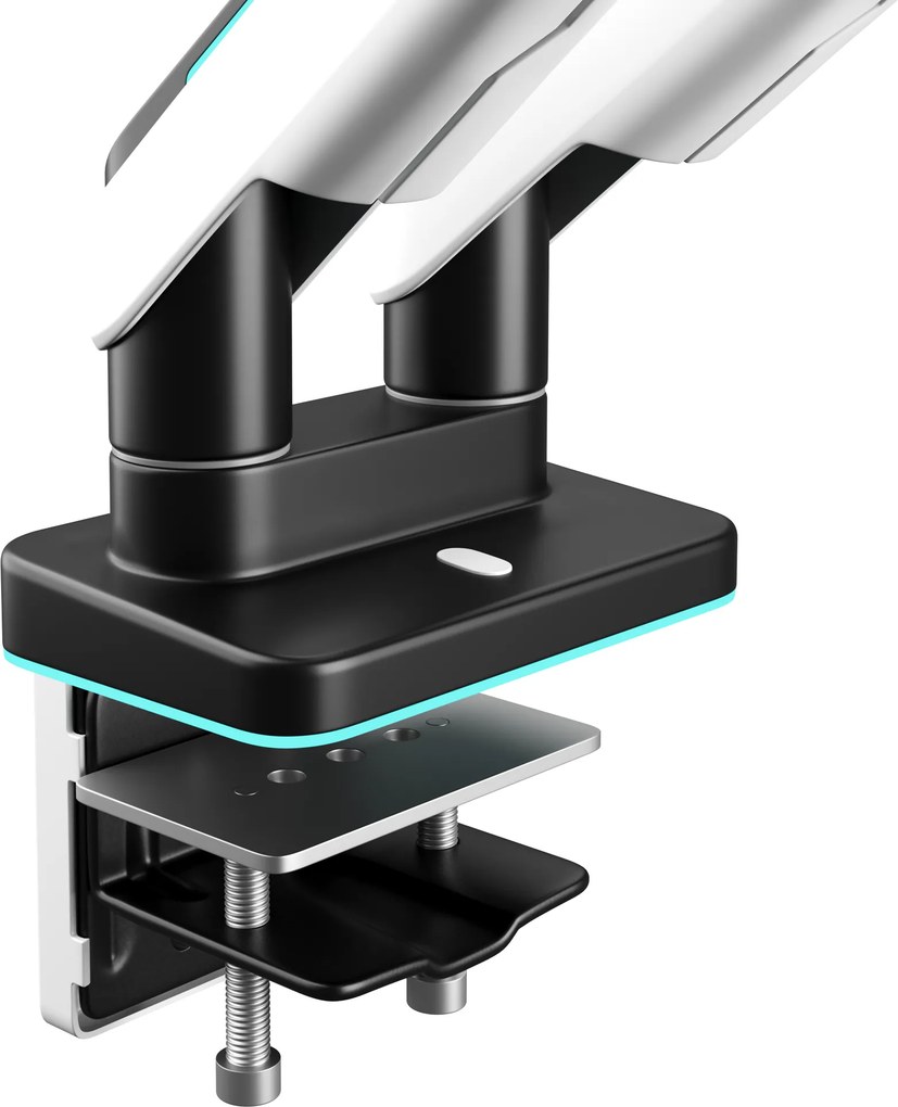 Držák na dva monitory 35" RGB bílo-černý: Diablo X-Arm Dual