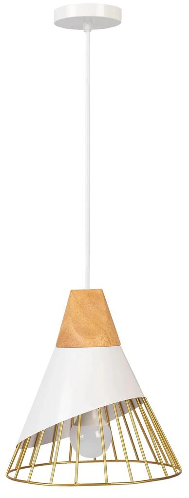 Toolight - Závěsná stropní lampa Frutex - přírodní/bílá - APP226-1CP