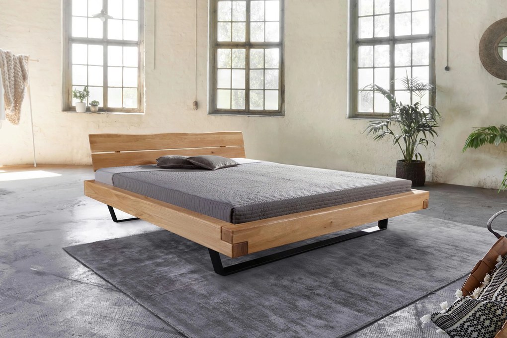 XXXLutz TRÁMOVÁ POSTEL, 200/200 cm, divoký dub Livetastic - Manželské postele - 002741020804