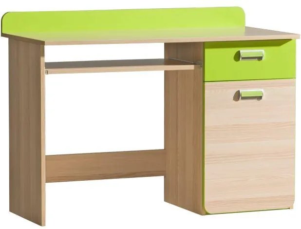 Počítačový stůl EGO L10 jasan / zelená Tempo Kondela