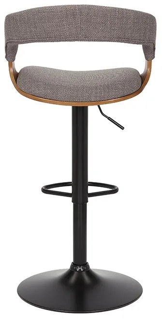 Designová barová otočná židle Uriela jasan / šedá