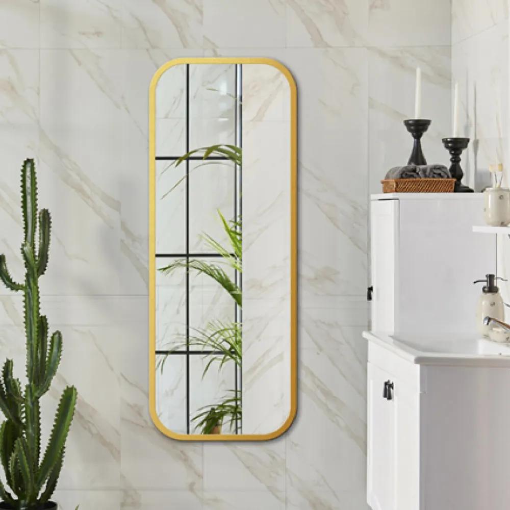 Zrcadlo Mirel Gold Rozměr: 60x100 cm