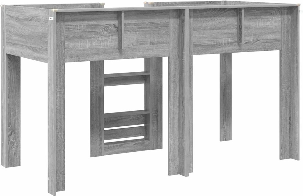 Patrová postel pro děti Šedá Sonoma 75 x 190 cm 3410472
