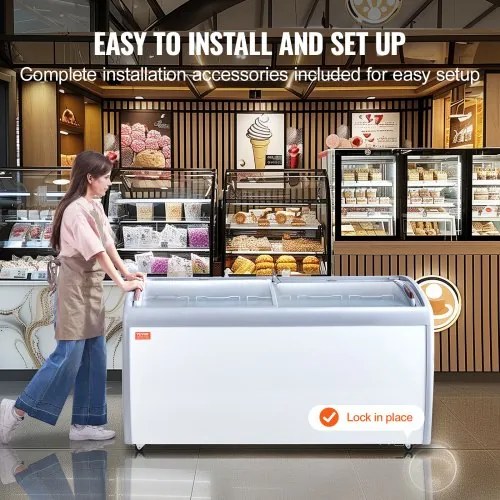 460 l komerční zmrzlinová vitrína Gelato Dipping mrazicí skříň