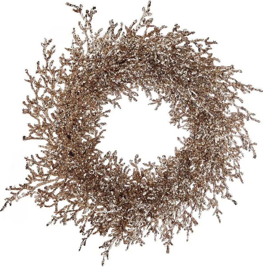 FLORISTA Věnec třpytivý chvojí 60 cm - zlatá