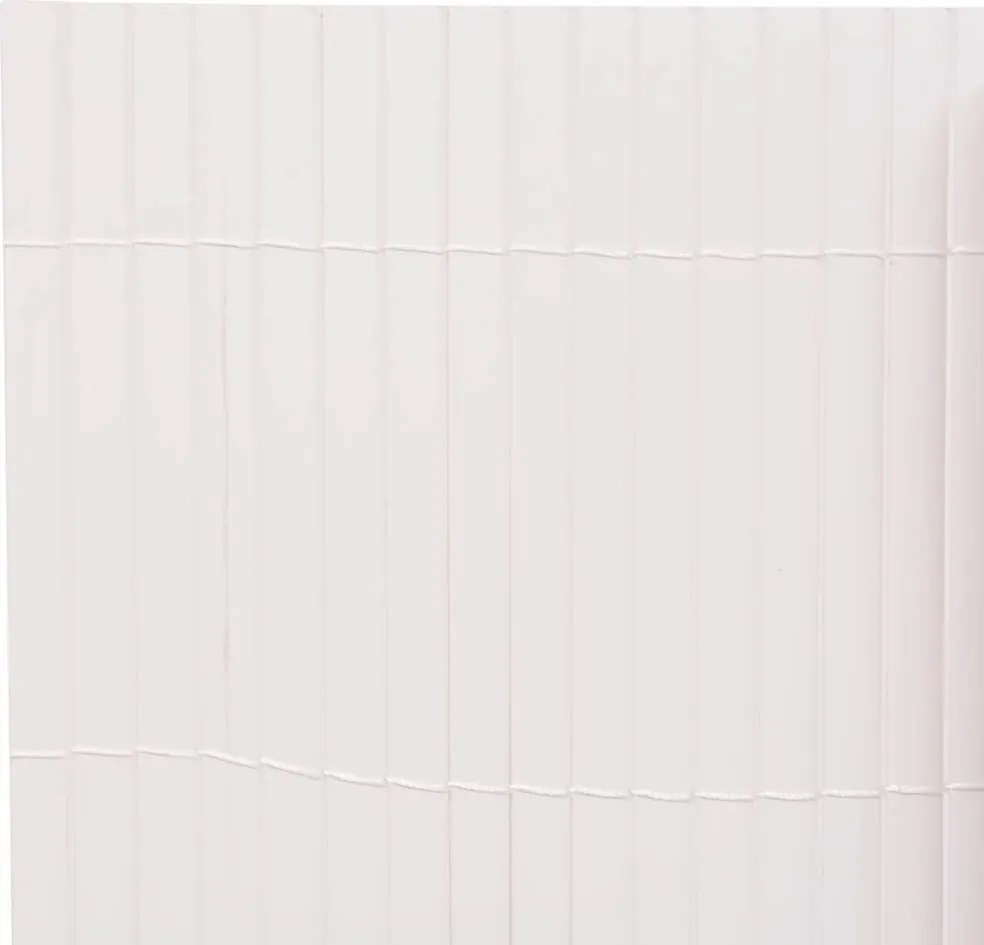 Oboustranný zahradní plot 110 x 500 cm bílý 317161
