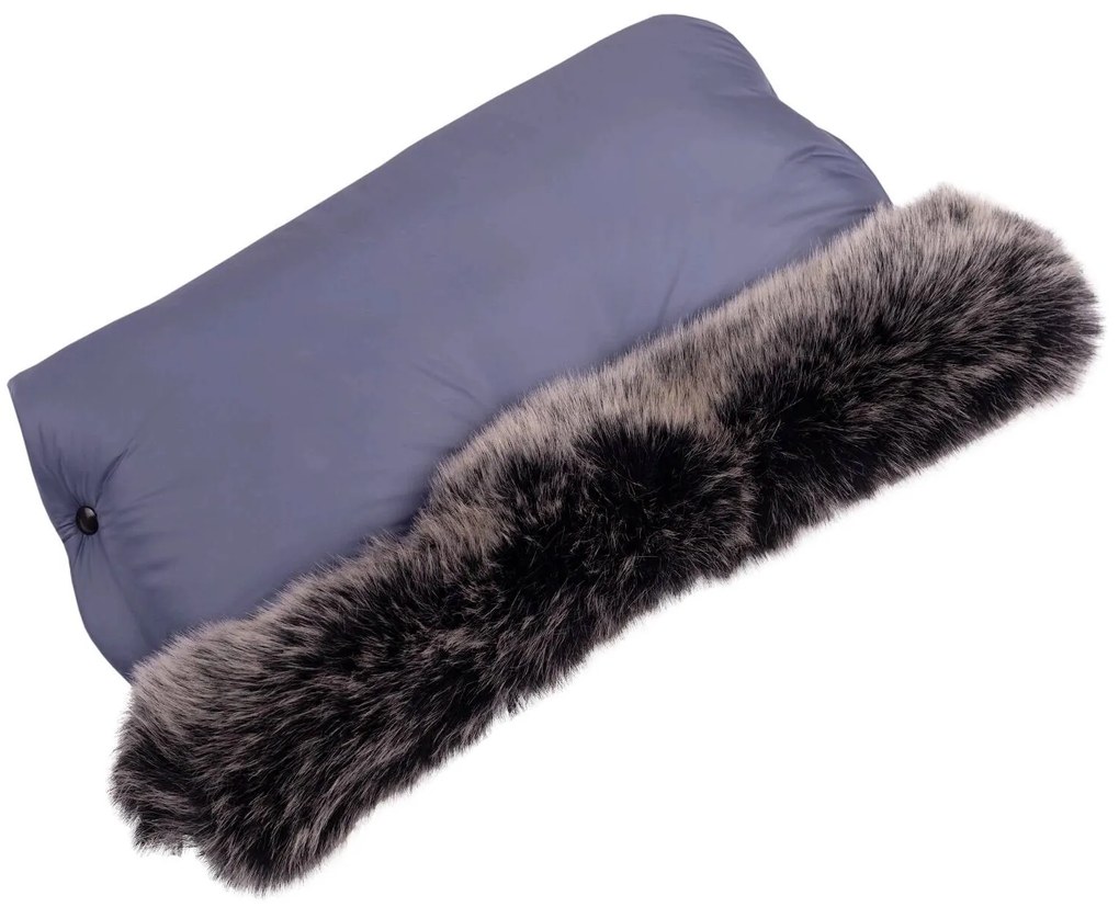 Inf Rukávník na kočárek FLUFFY – hřejivý, nepromokavý a větruodolný - jeans