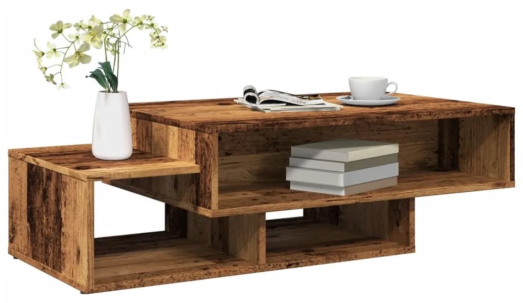 Konferenční stolek old wood 105 x 55 x 32 cm kompozitní dřevo