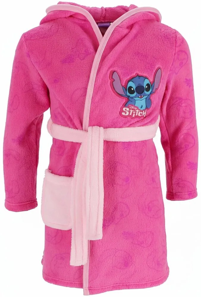 Dívčí coral fleece župan s kapucí Lilo &amp; Stitch - Angel, 110 / 116