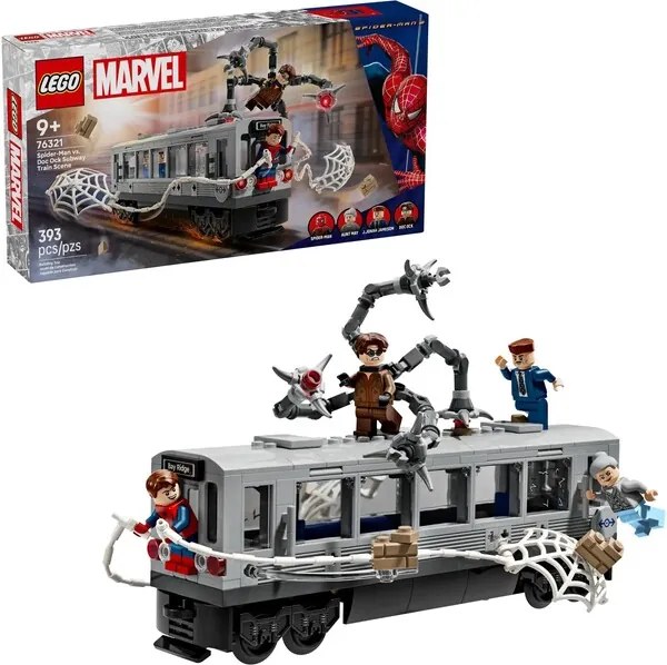 LEGO Marvel 76321 Spider-Man vs. Doc Ock: Scéna v metru
