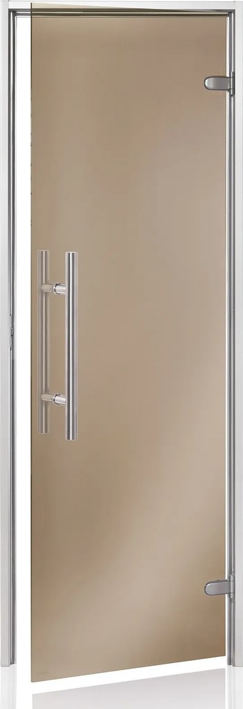 Andres Skleněné dveře do parní sauny Premium 7×19 – bronz Light