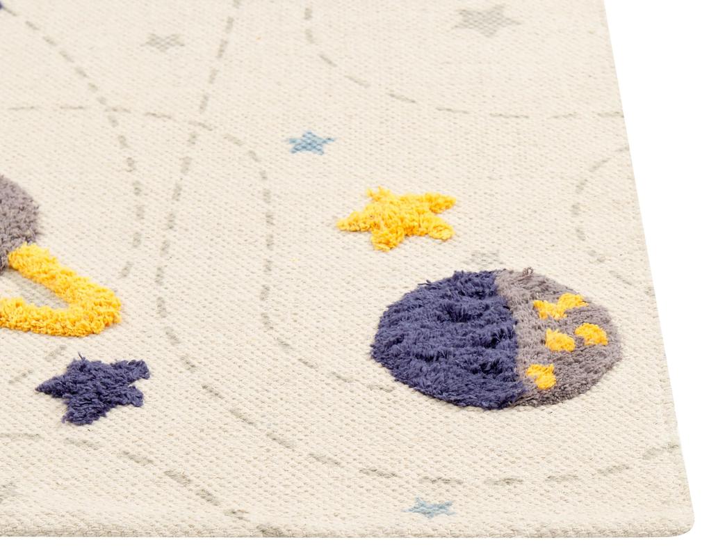 Dětský bavlněný koberec 80 x 150 cm vícebarevný LANGSA Beliani
