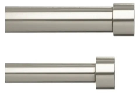 Roztažitelná dvojitá garnýž z nerezové oceli 168 - 305 cm Cappa – Umbra