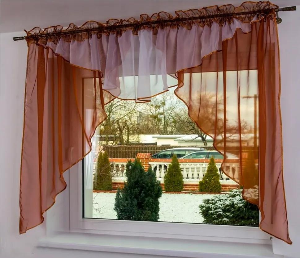 Fabryque curtain Hotová voálová záclona Paris 350x150cm různé barvy Barva: ecru