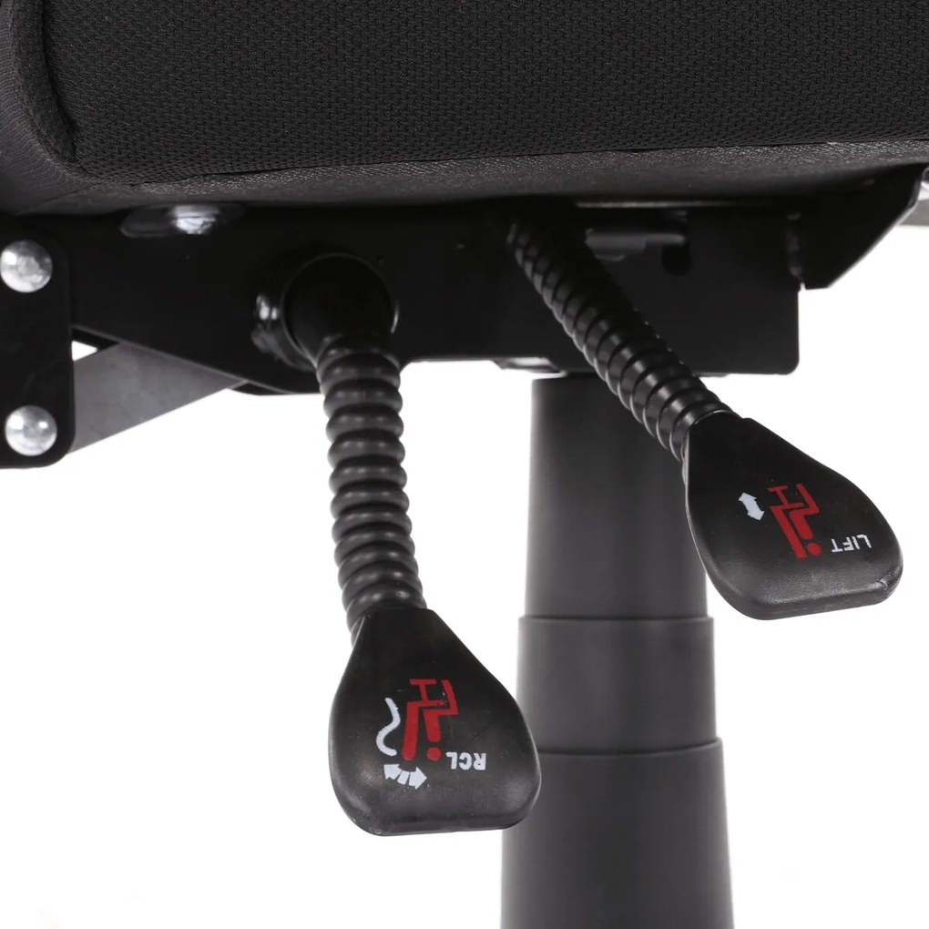 Ergonomická kancelářská židle VIGELTI - černá síťovina