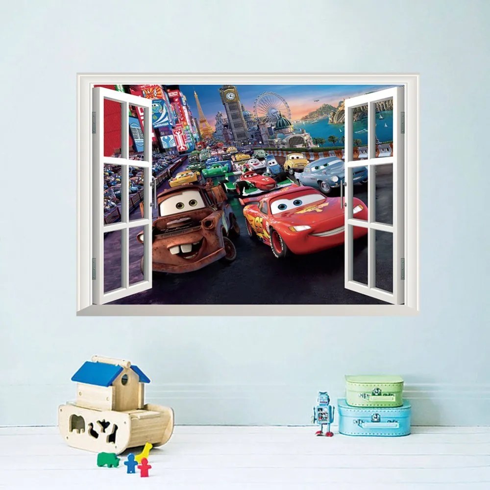Živá Zeď Samolepka na zeď Auta Cars II