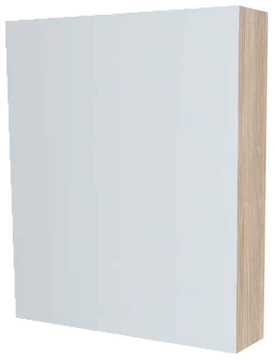 Mereo, Mereo Koupelnová zrcadlová skříňka 60 cm, galerka, 1x dvířka levá, Multidecor, Blonde Liberty Elm, MER-CN798G61BLE1