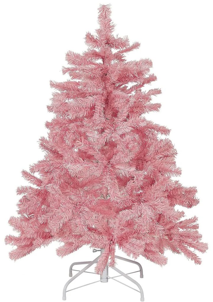 Vánoční stromeček 120 cm růžový FARNHAM Beliani