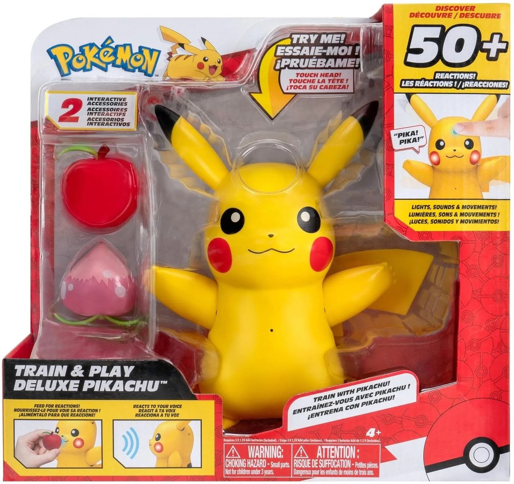 Pokémon train and play deluxe, interaktivní pikachu