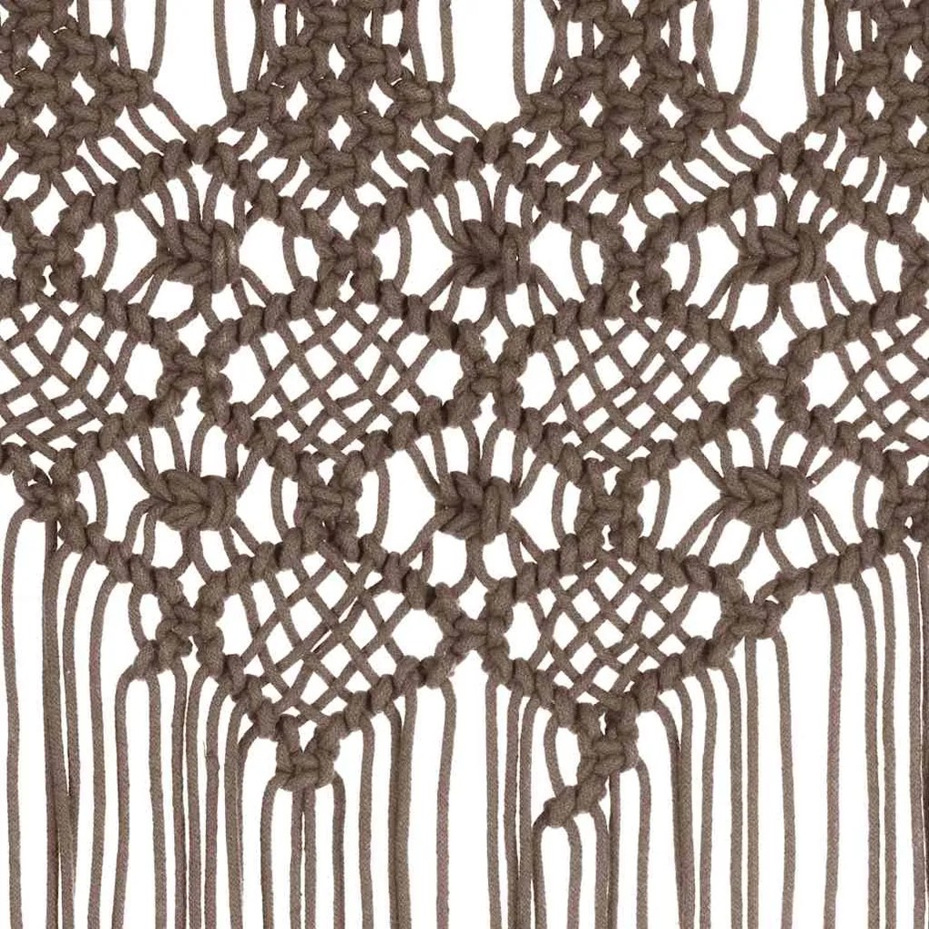 Macramé závěs taupe 140 x 240 cm bavlna 323983