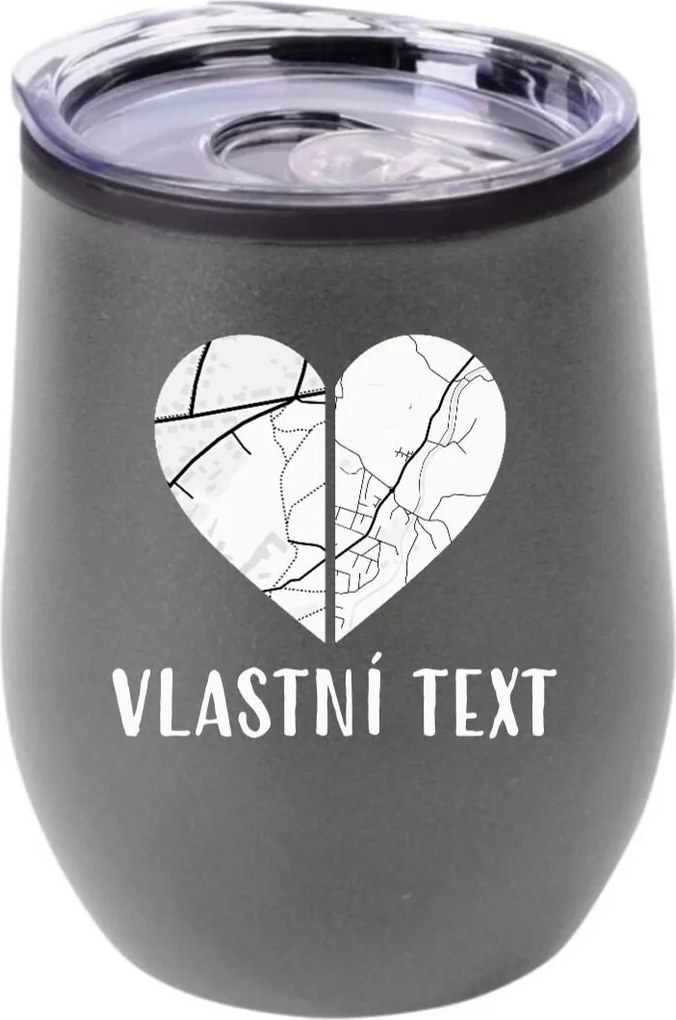Personalizovaný termohrnek "BOWL" - Dvě místa, jedno srdce