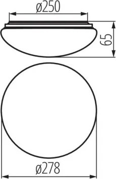 LED svítidlo Kanlux Miledo CORSO LED V2 12-NW IP44 neutrální bílá 278mm AKCE 8+2