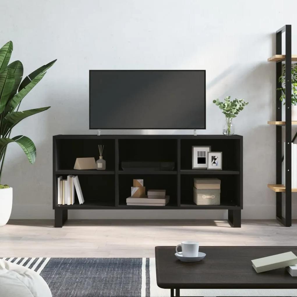 TV skříňka černá 103,5 x 30 x 50 cm kompozitní dřevo - Default Title