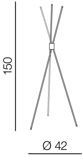 LED stojací lampa Jax