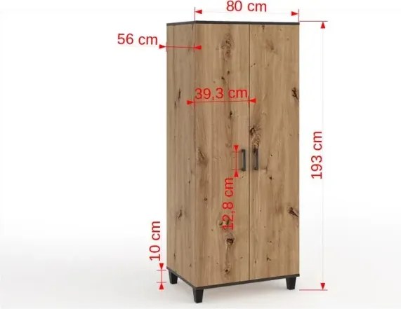 Dvoudveřová skříň POLA 12