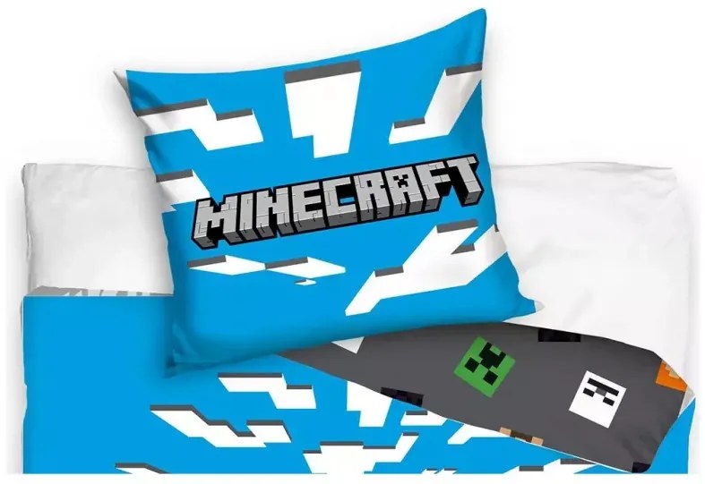 Carbotex dětské povlečení bavlna Minecraft Mob Monsters 140x200+70x90 cm